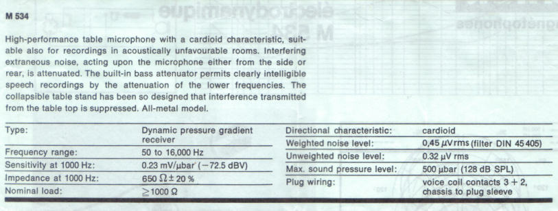 Manuals Vintage Dynamic Microphones